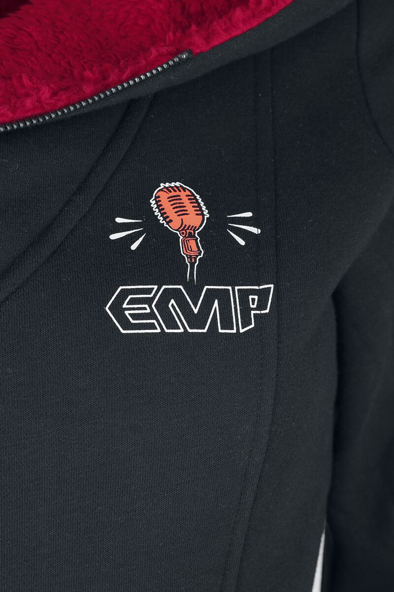 Rock hand and EMP logo | EMP Stage Collection Capucha con cremallera | EMP