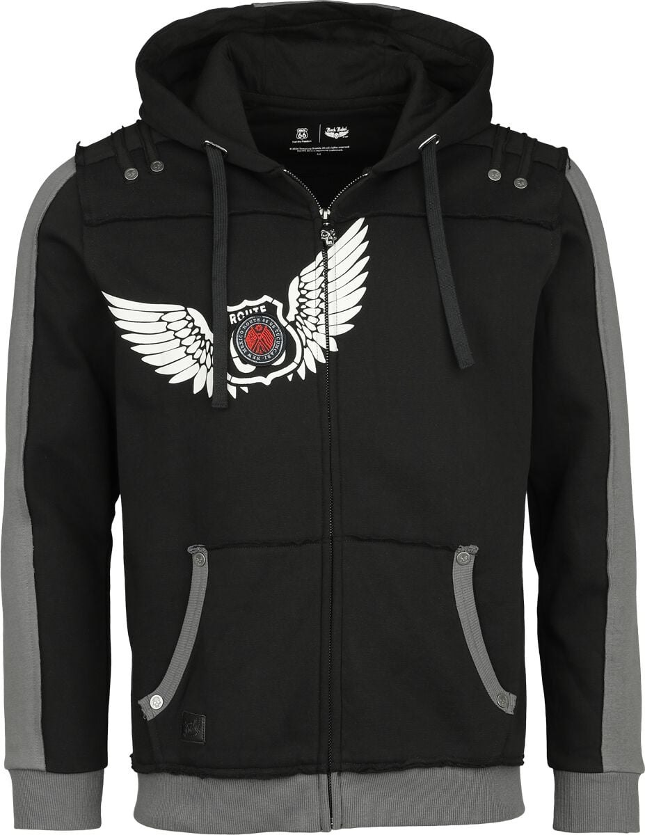 Rock Rebel X Route 66 - Hoody Jacket | Rock Rebel by EMP Capucha con ...