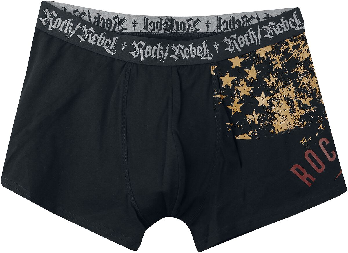 Boxers negros con estampado | Rock Rebel by EMP Boxers | EMP