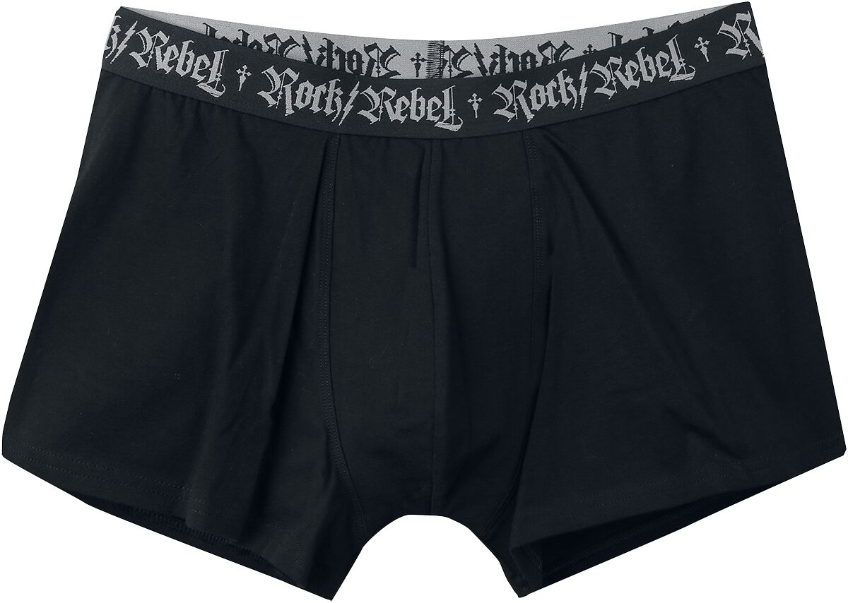 Boxers negros con estampado | Rock Rebel by EMP Boxers | EMP